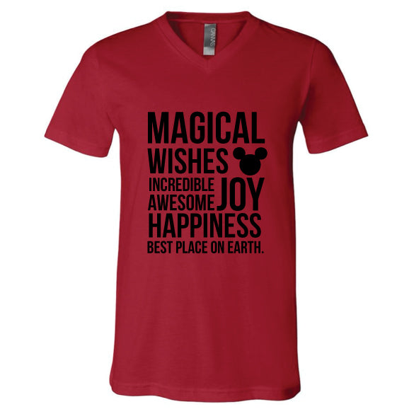 MAGICAL RED V-NECK TEE – NBT Threads™